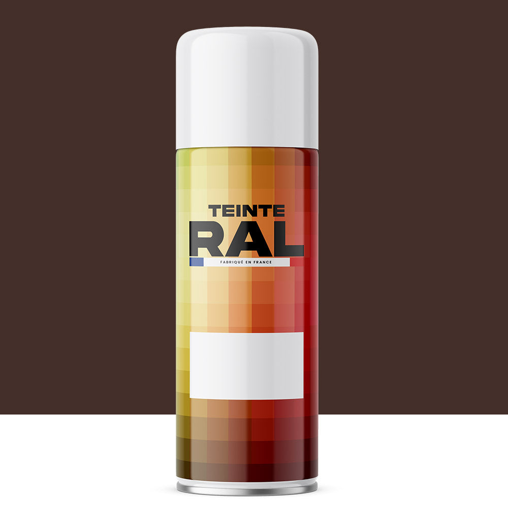 Peinture aérosol RAL 8017 - Marron chocolat brillant 400ml - Bleu Distri